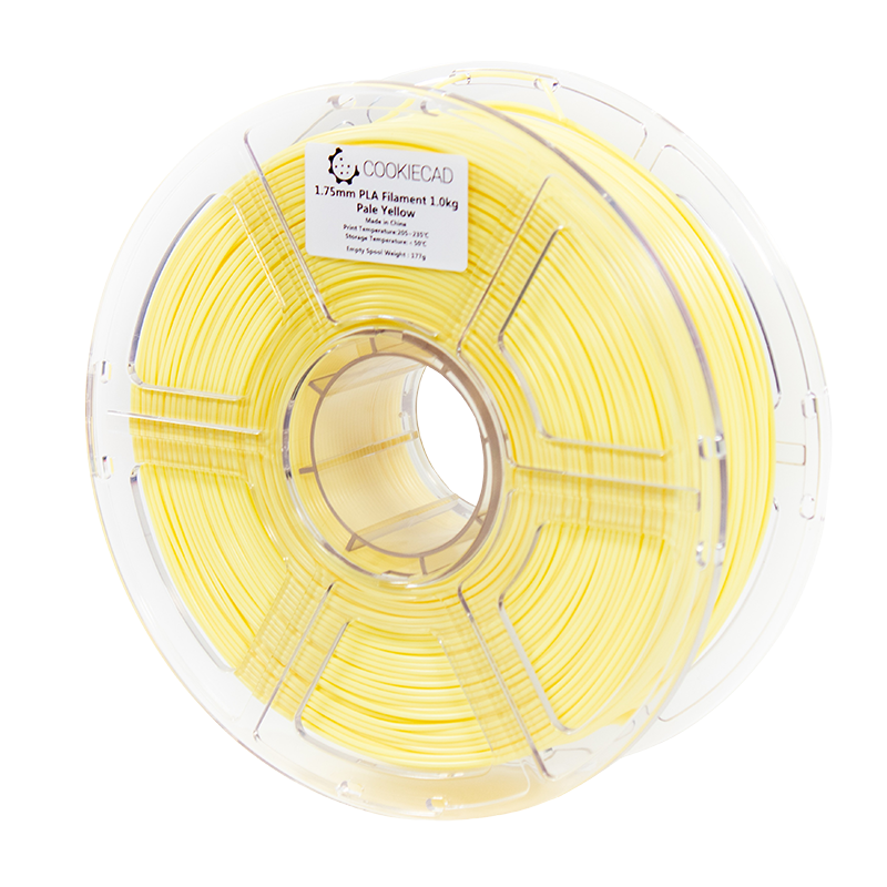 Cookiecad Filament - PLA - Pale Yellow - 1KG - 1.75mm