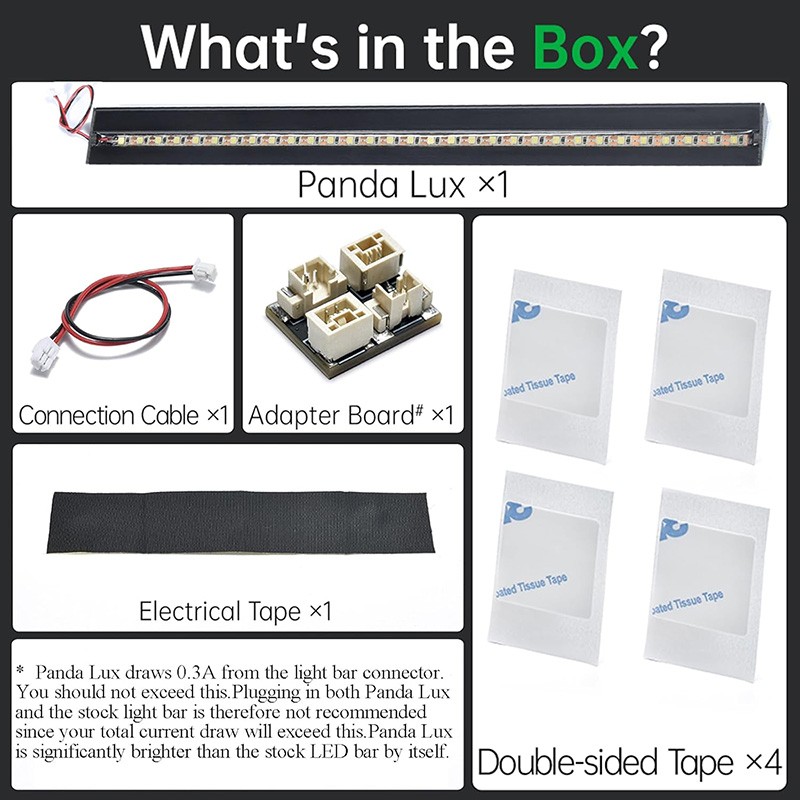 BIGTREETECH Panda Lux Magnetic LED Light Kit for Bambu Lab 3D Printers