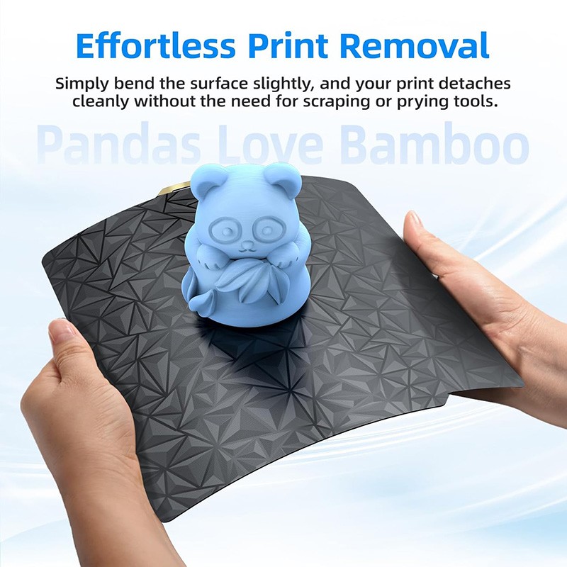 BIQU Panda Build Plate - Smooth PEO and Textured PEI - for Bambu Lab P1 ...