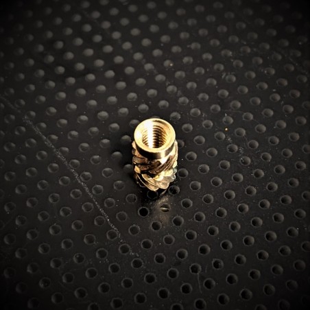 Brass Heat Set Threaded Insert for Plastic - M3x4.6x7mm