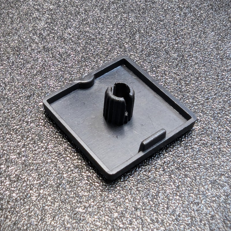 2020 Aluminum Extrusion End Cap - Black