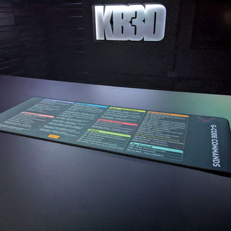 KB3D Premium G-CODE Command Mouse Pad